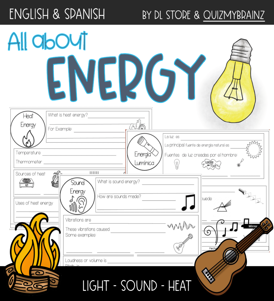 All about Energy – English & Spanish – quizmybrainz.com